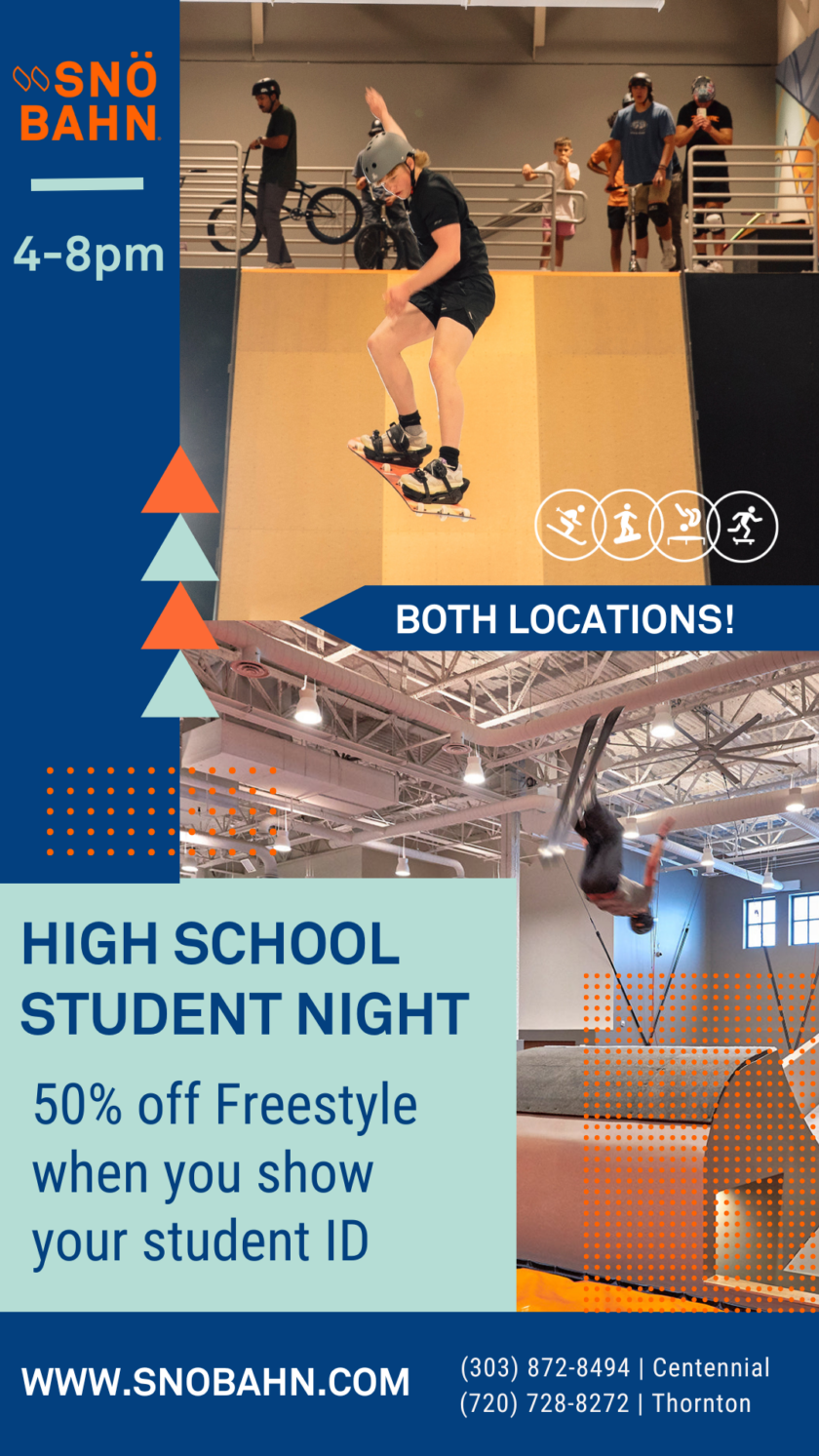 High School Student Night 50% off freestyle – Centennial & Thornton ...