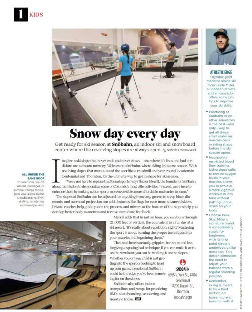 Denver Life Article - SNOBAHN